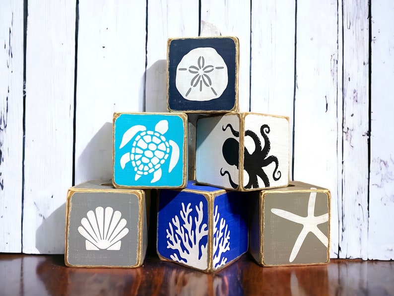 Octopus Tissue Box Cover | Coastal Beach House, Nautical Ocean Inspired ...