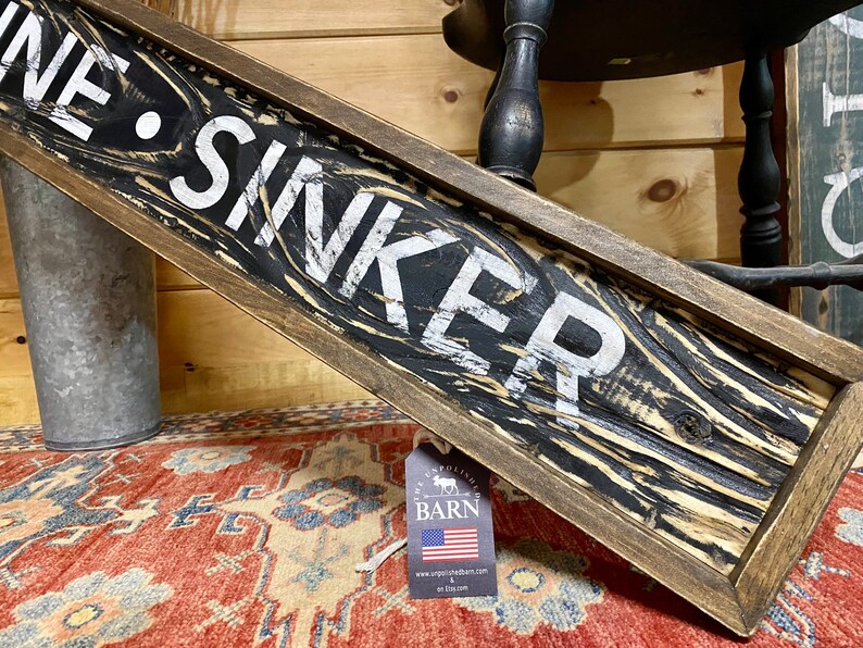 Rustic Wood Fishing Sign Trout Fishing Gift Hook Line - Etsy UK