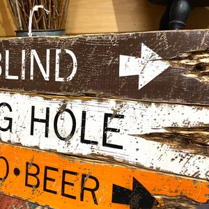 Rustic Waterfowl Wood Sign Set Fishing & Hunting Decor Guns Ammo Beer ...