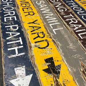 Woodworking Sign Set, Rustic Arborist Gift, Lumber Yard, Logging Trail ...