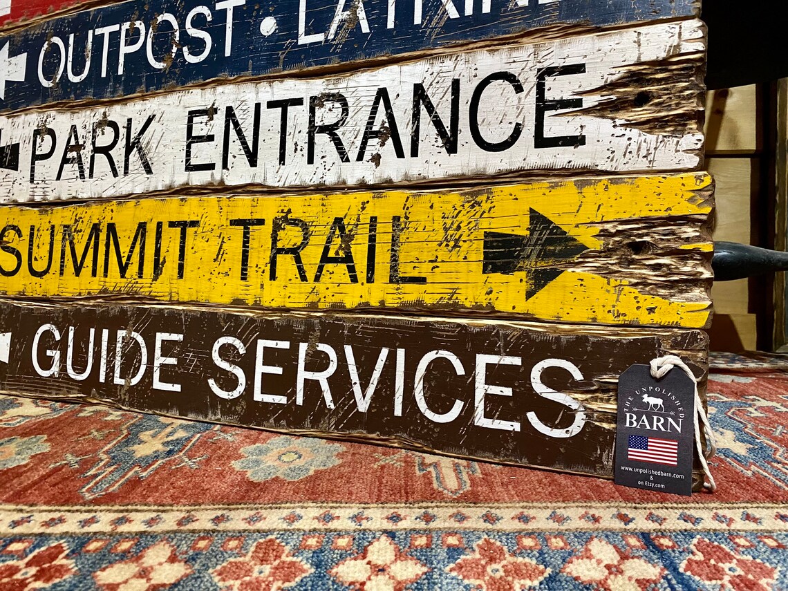 Wood Hiking Signs Mt Everest Sign Base Camp Sign Mountain - Etsy