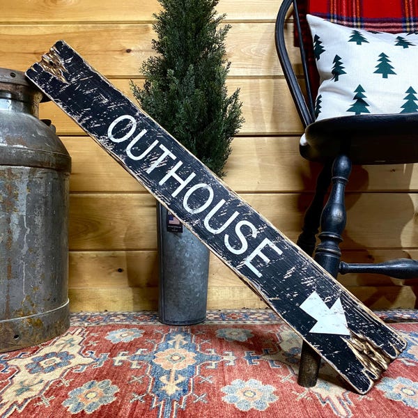 Outhouse Sign - Etsy