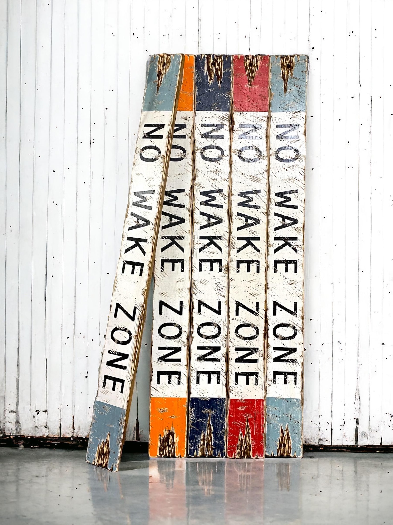 Rustic No Wake Zone Wood Beach Sign , Coastal Decor, Pool House - Etsy