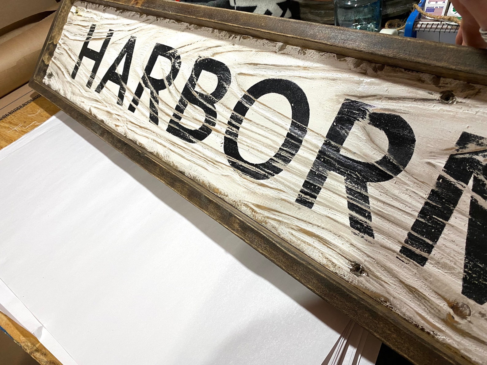 5ft Harbormaster Sign Nautical Wood Beach House Sign Coastal - Etsy