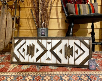 Aztec Wood Sign - Etsy