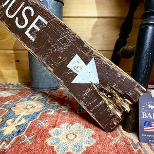 Distressed Outhouse Wood Sign | Rustic Bathroom Sign | Camp Decor - Etsy