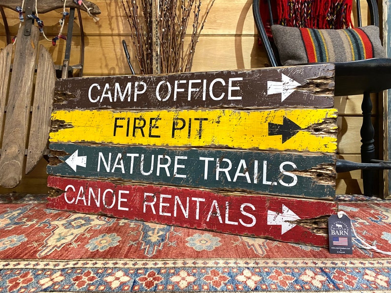National Park Wood Sign Set Yellowstone Camp Decor Fire - Etsy