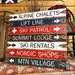 Ski Resort Wood Signs, Distressed Ski Patrol , Rustic Ski Rentals, Lift ...