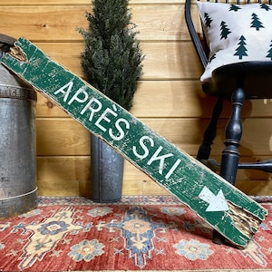 Après Ski Wood Sign: Rustic Ski Cabin Decor - Etsy