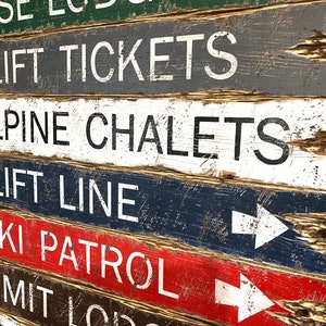 Ski Resort Trail Signs - Etsy