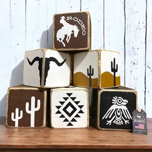 Western Cowboy Wood Tissue Box Cover, Southwestern Cowgirl Decor ...