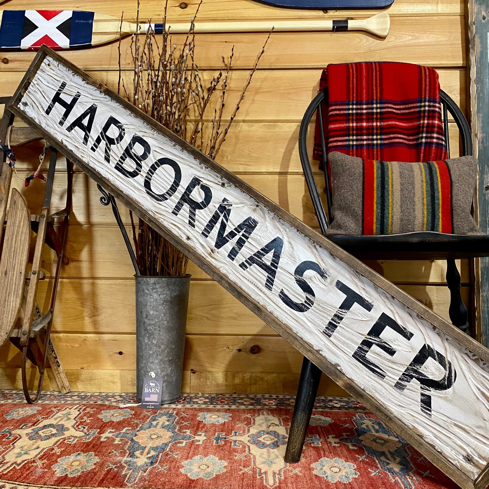 Harbormaster Wood Sign Rustic Coastal Decor Nautical Sign - Etsy
