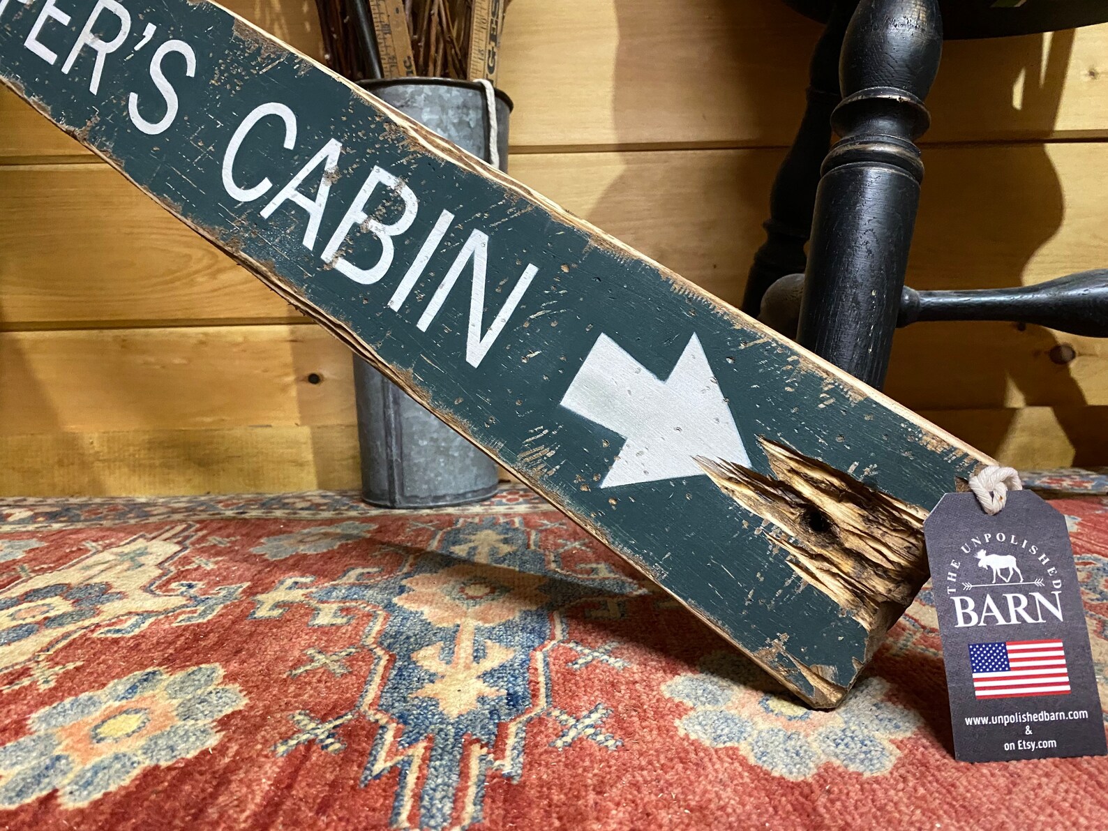 Trappers Cabin Hunting Wood Sign Rustic Log Cabin Decor - Etsy