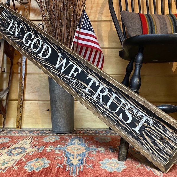 Trust God Sign - Etsy