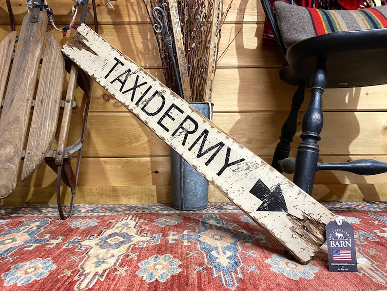 Rustic Taxidermy Sign Wood Hunting Lodge Sign Log Cabin - Etsy