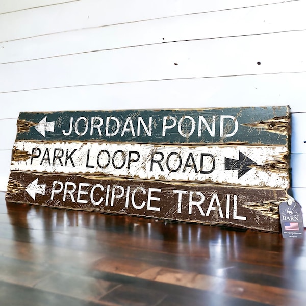 Acadia National Park Trail Sign - Etsy