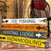 Rustic Hunting Lodge Wood Signs Log Cabin Decor Ice - Etsy