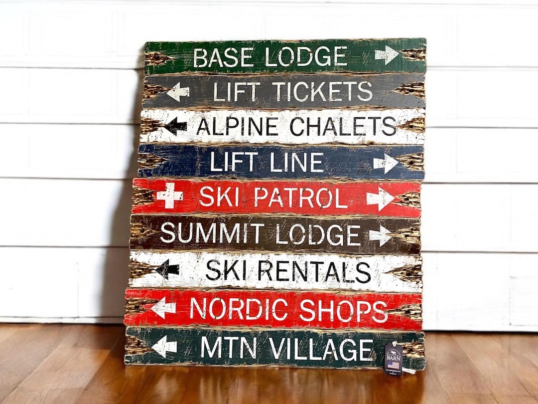 Ski Resort Trail Signs - Etsy