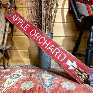 Rustic Apple Orchard Sign | Wood Fall Decor | Thanksgiving | Autumn ...