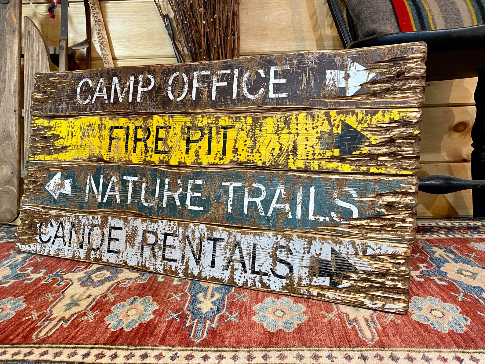 National Park Wood Sign Set Rustic Camp Decor Fire Pit Camp | Etsy