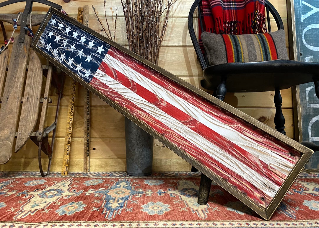 Rustic Wood American Flag, Patriotic Country Decor, Liberty, USA ...