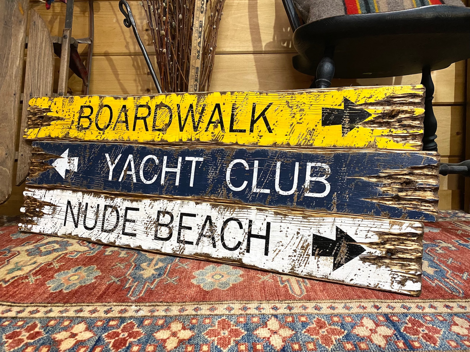 Nude Beach Sign Rustic Beach Signs Nautical Decor - Etsy