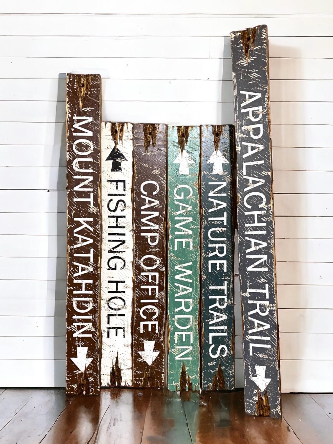 Mount Katahdin Maine Wood Sign, Rustic Wood Hiking Decor - Etsy