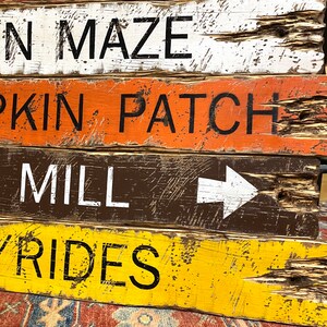 Rustic Wood Fall Sign Set | Farmhouse Fall Decor | Autumn Decorations ...