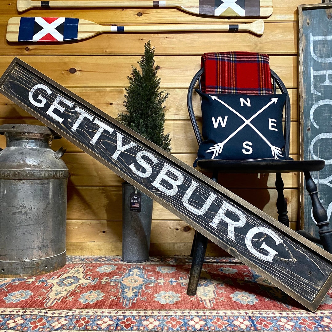 Gettysburg Civil War Wood Sign - Etsy