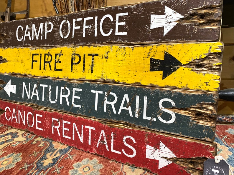 National Park Wood Sign Set Yellowstone Camp Decor Fire - Etsy