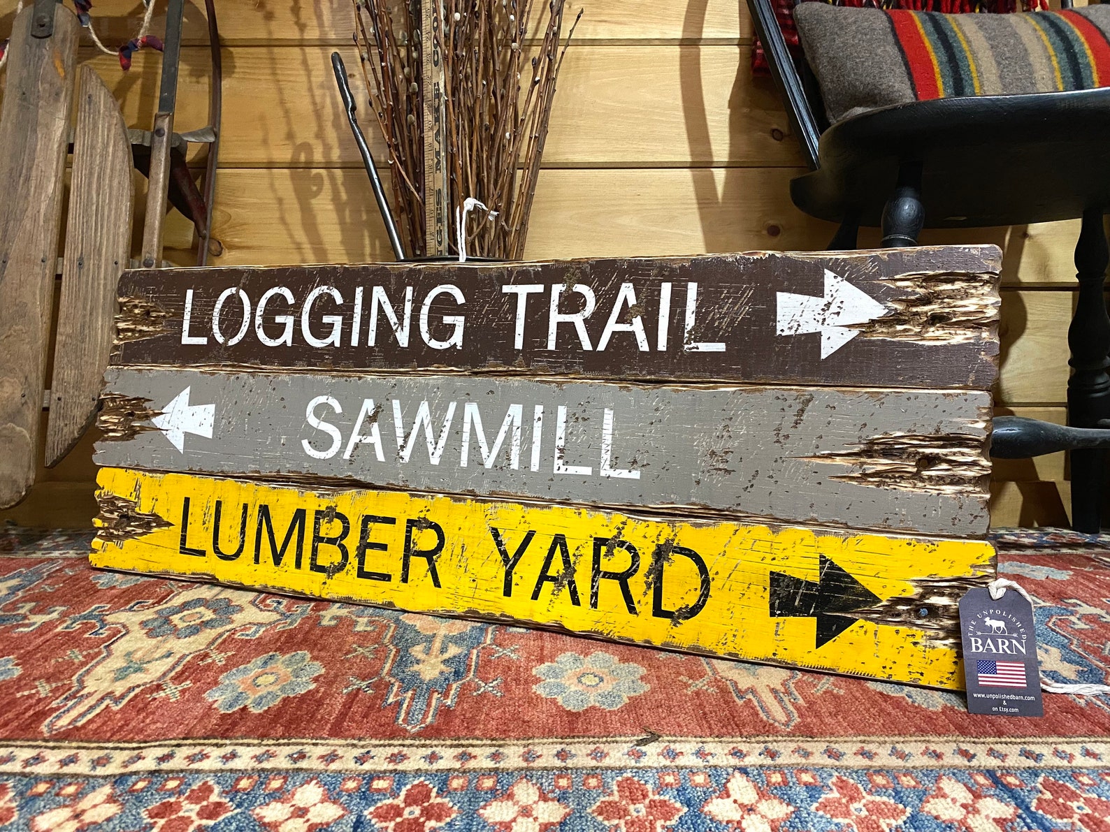 Woodworking Sign Set Rustic Arborist Gift Lumber Yard - Etsy