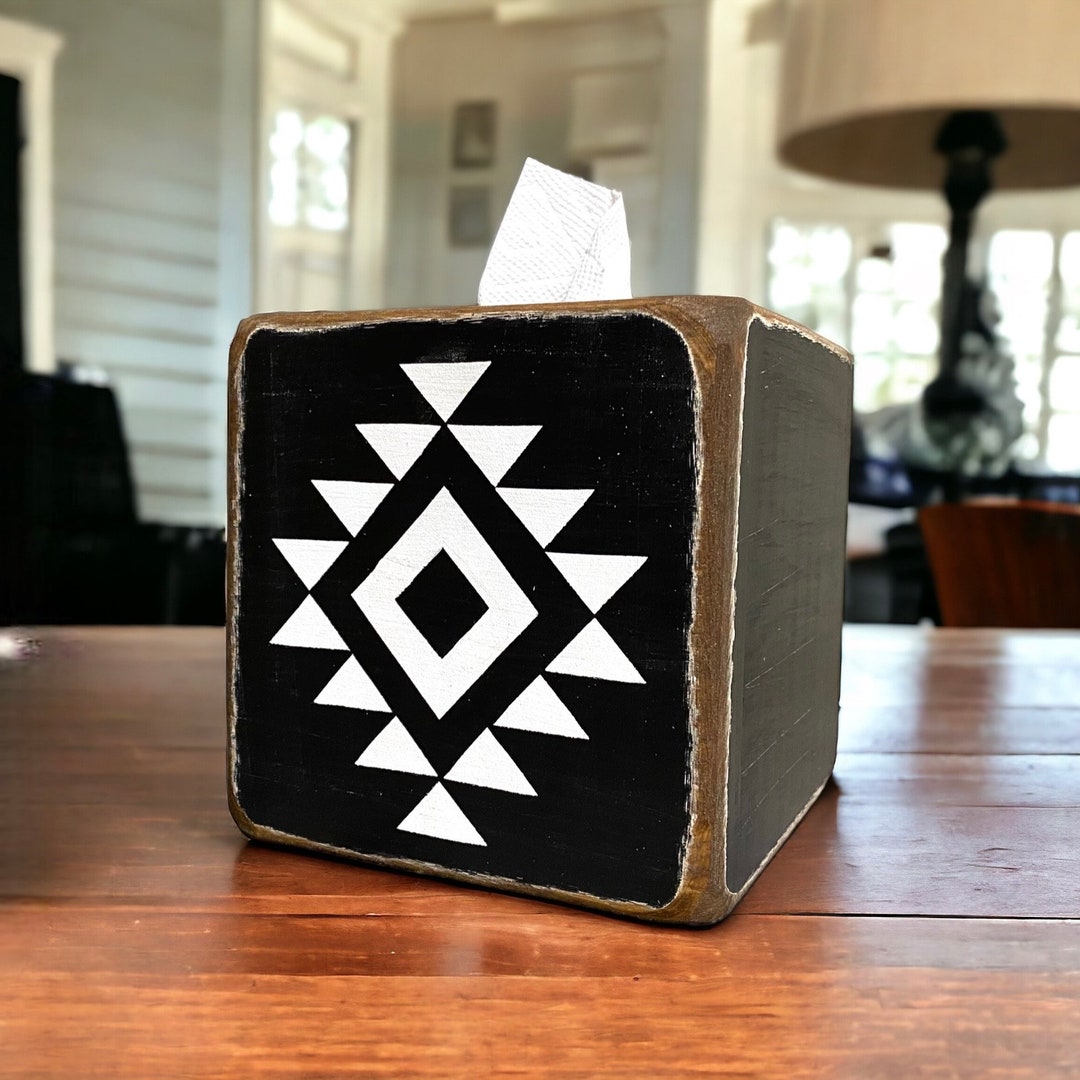 Tribal Tissue Box Cover, Southwestern Aztec Boho Decor - Etsy