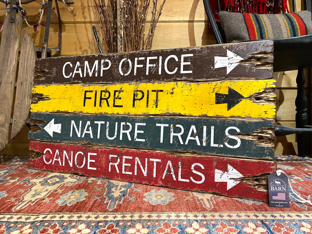 National Park Wood Sign Set Yellowstone Camp Decor Fire - Etsy