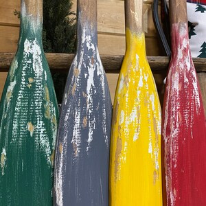 Lake House Decor, Hand Painted Canoe Paddles Distressed Boat Oars - Etsy