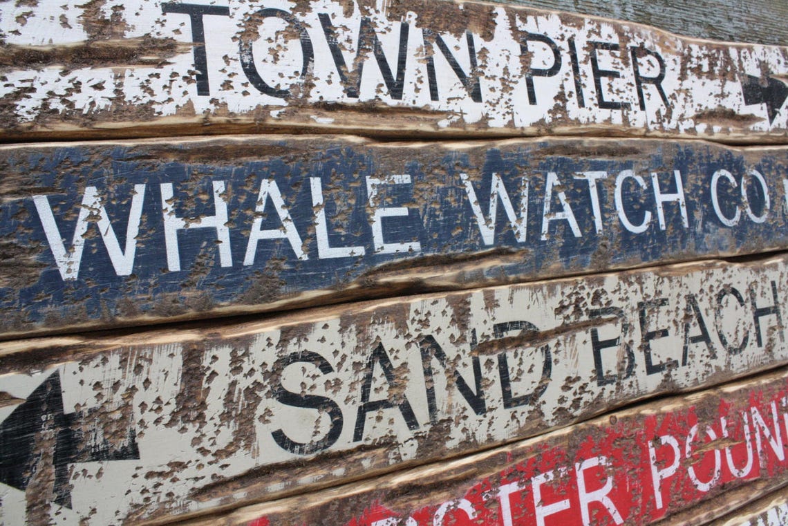 Bar Harbor Maine Wood Signs Nautical Beach House Decor - Etsy