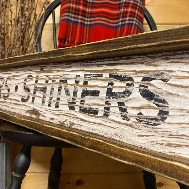 Rustic Fishing Wood Sign Wood Log Cabin Decor Crawlers | Etsy