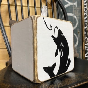 Fishing Decor Tissue Box Cover, Bass Fish Cabin Decor - Etsy