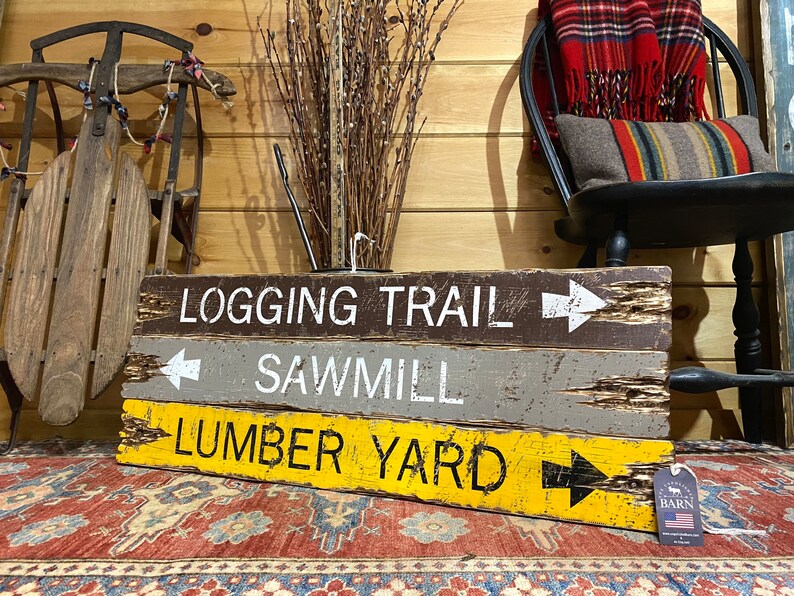 Woodworking Sign Set Rustic Arborist Gift Lumber Yard - Etsy