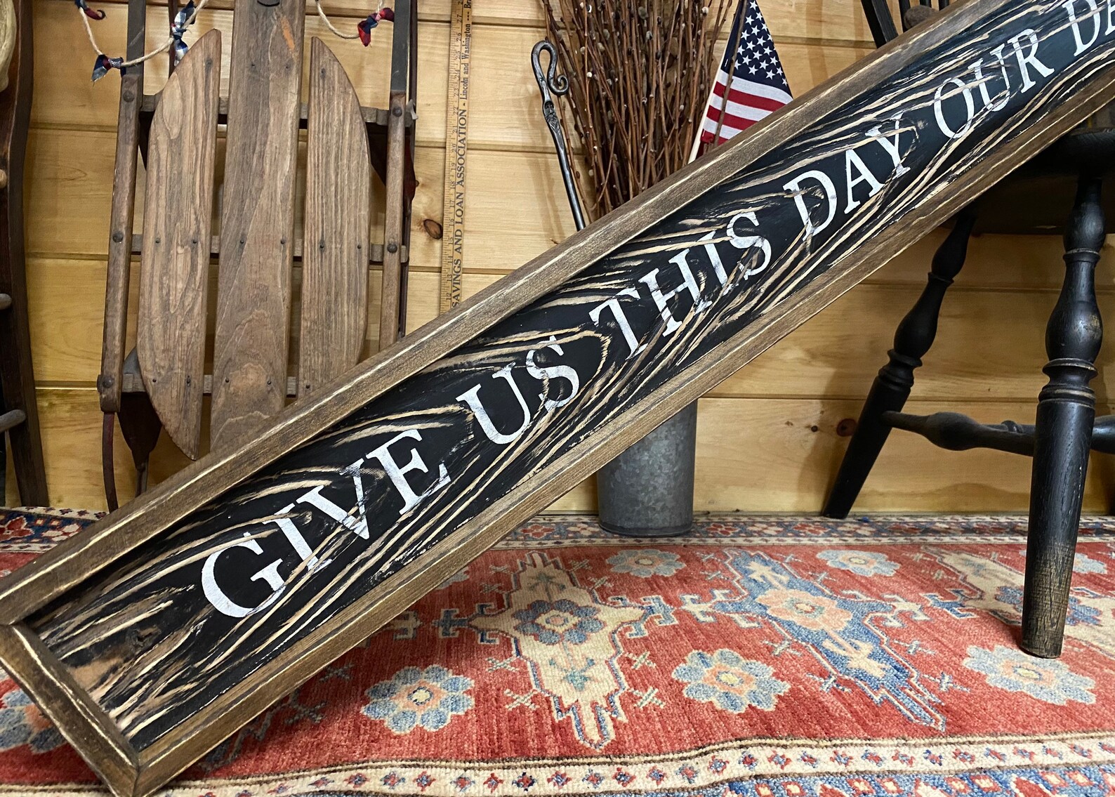 Give Us This Day Our Daily Bread Sign Wood Bible Verse Sign - Etsy