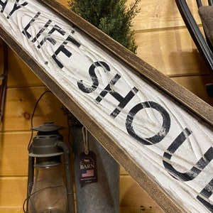 Rustic Maine Wood Sign: the Way Life Should Be - Coastal Decor - Etsy
