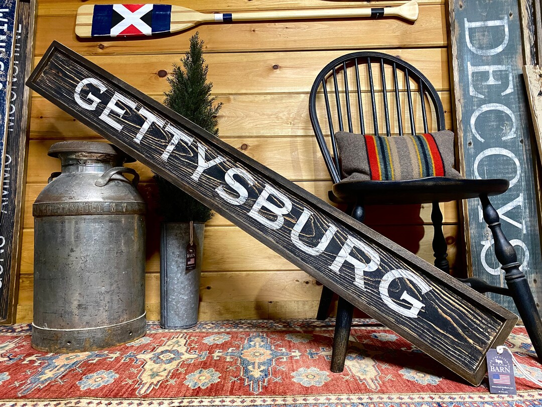 Gettysburg Civil War Wood Sign - Etsy