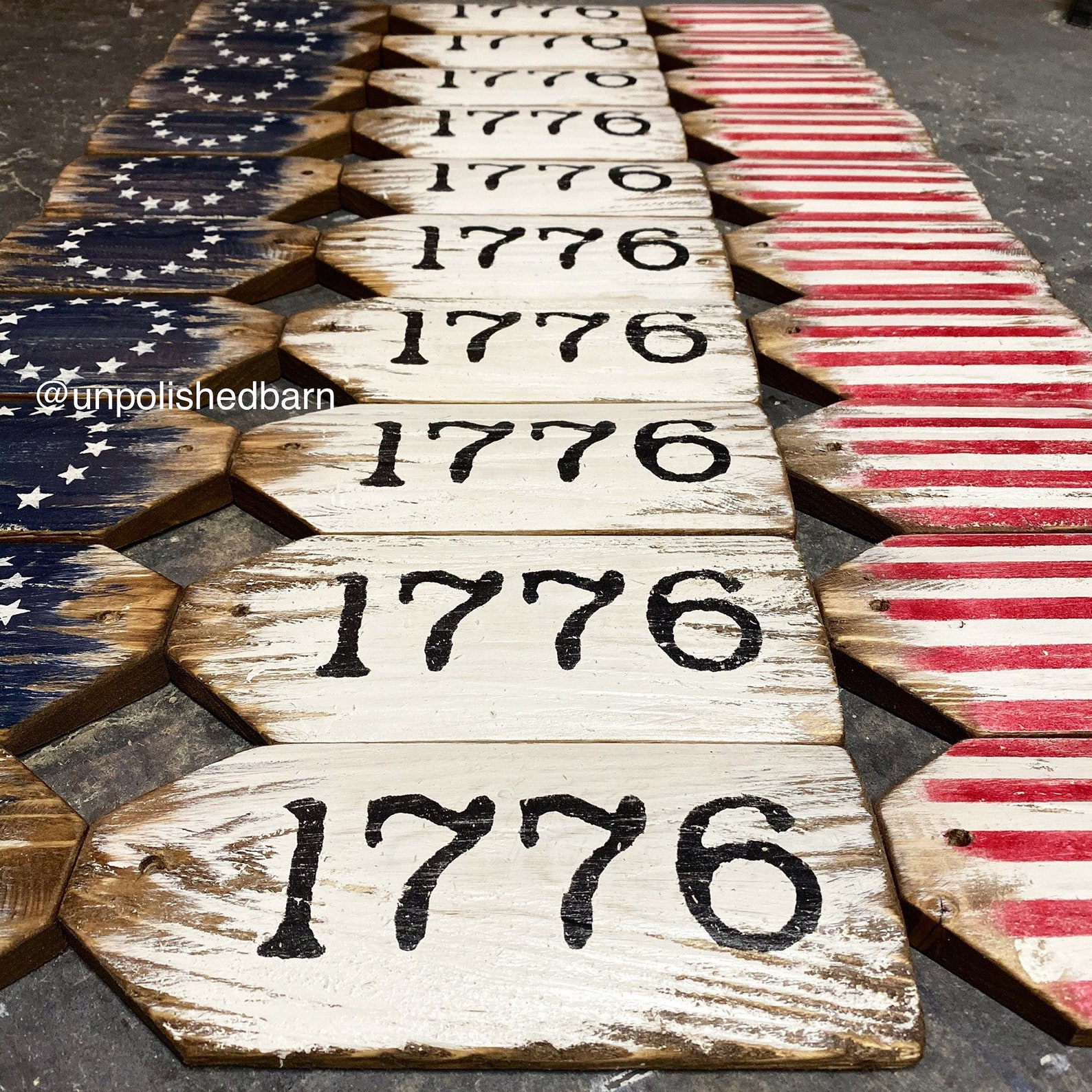 Betsy Ross Wood Flag Patriotic Decor Primitive 1776 Sign - Etsy