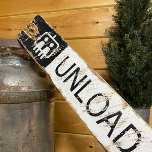 Unload Here Ski Lift Wood Sign, Rustic Skiing Gift - Etsy