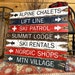 Ski Resort Wood Signs, Distressed Ski Patrol , Rustic Ski Rentals, Lift ...