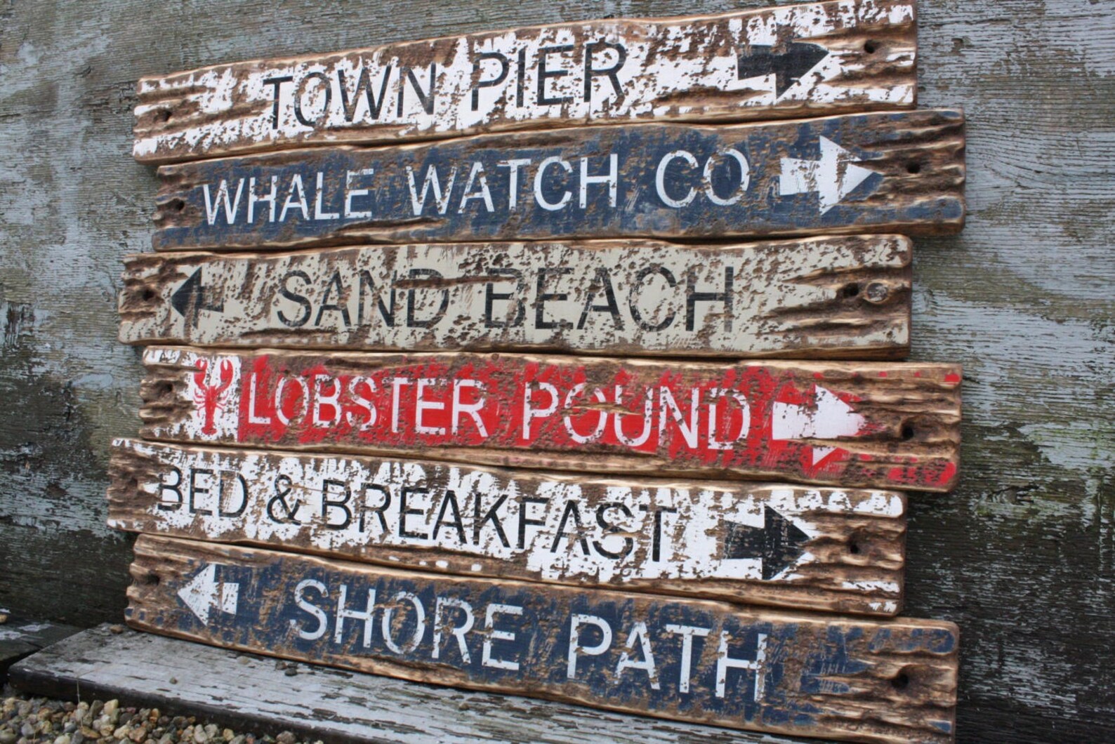 Bar Harbor Maine Wood Signs Nautical Beach House Decor | Etsy