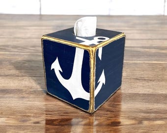 Seashell Tissue Box Cover, Beach Decor, Shell Tissue Box, Nautical ...