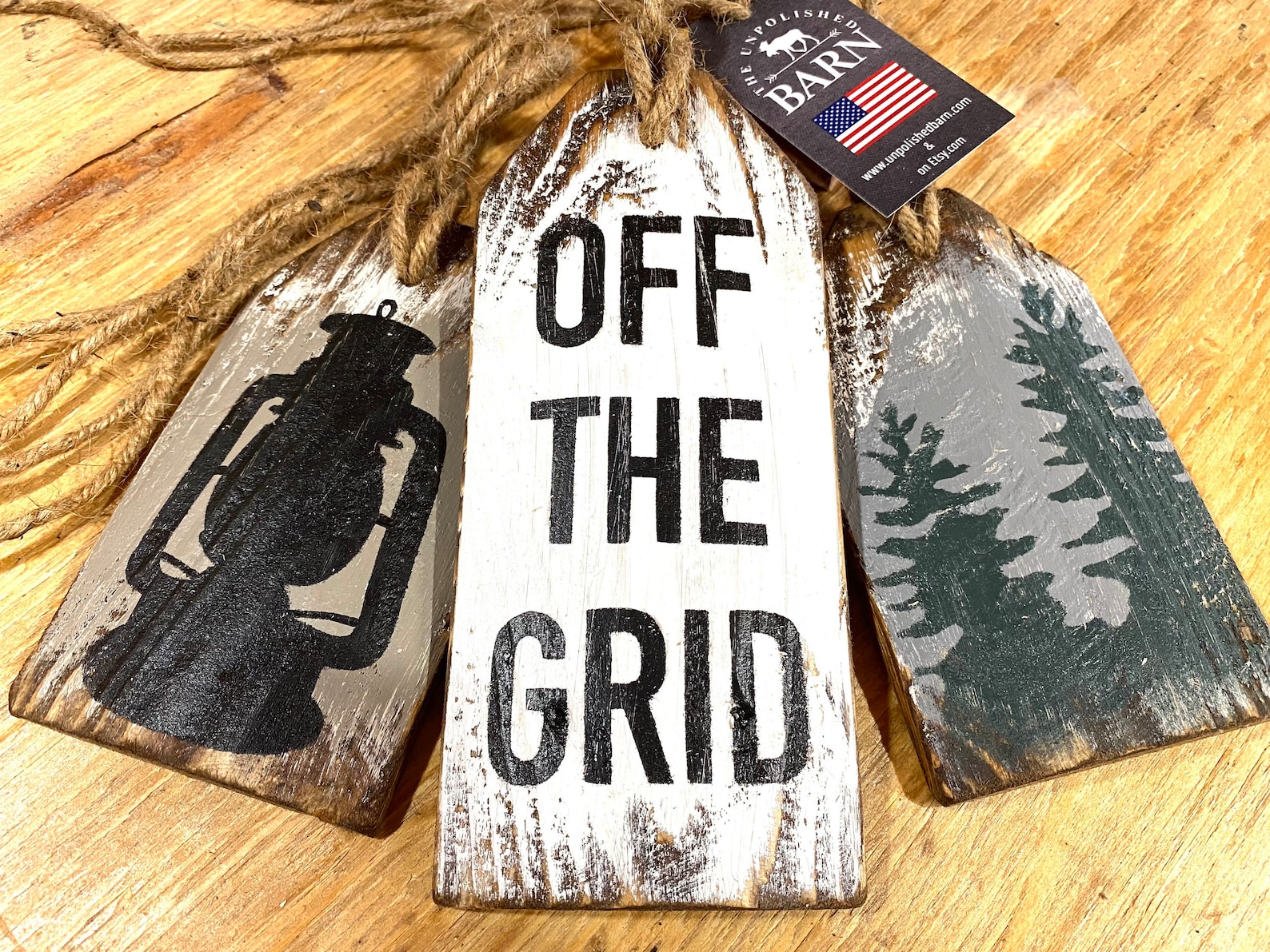 Off the Grid Sign Rustic Camp Decor Hurricane Lantern - Etsy