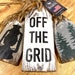 Off the Grid Sign Rustic Camp Decor Hurricane Lantern - Etsy