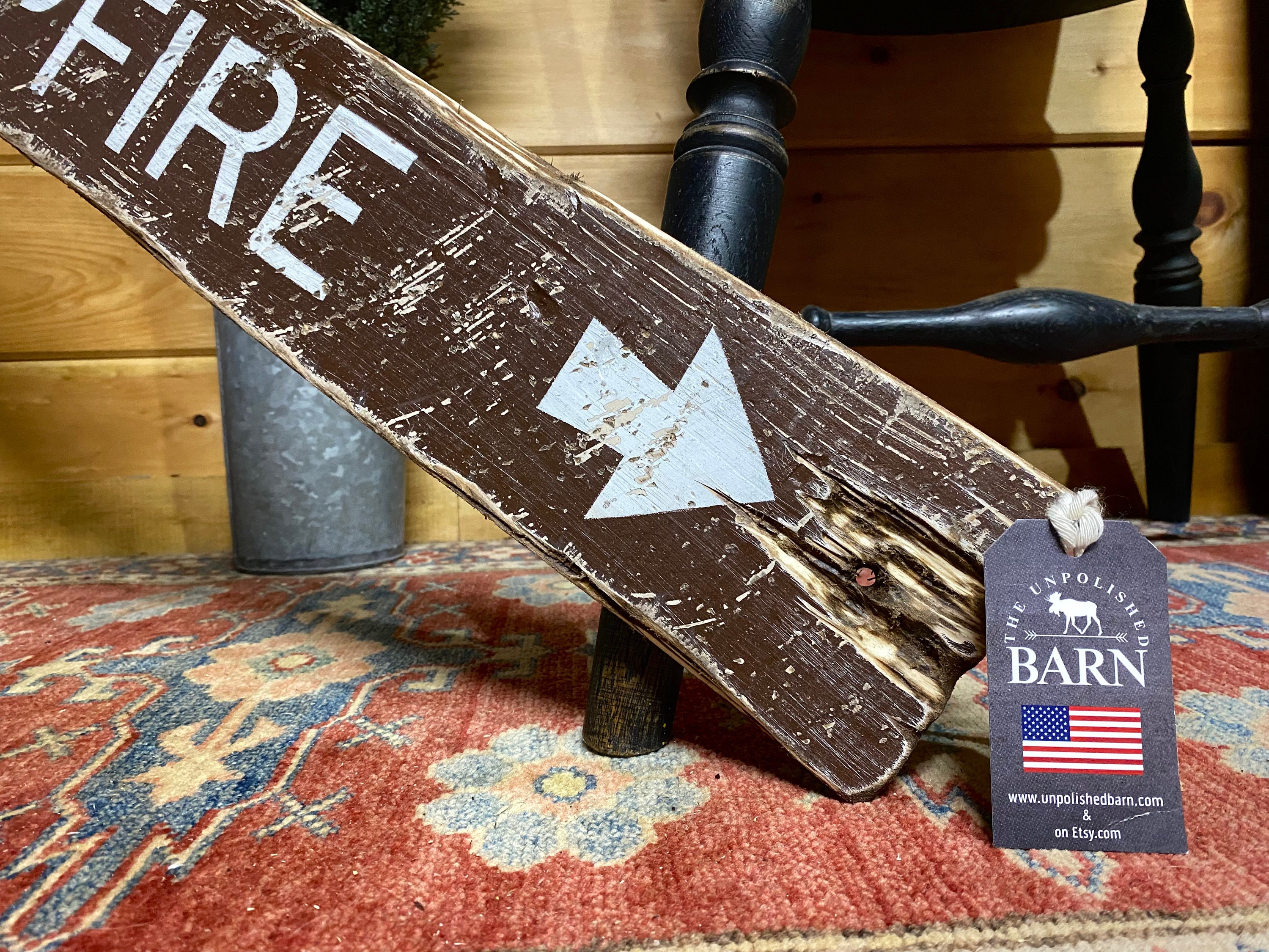 Campfire Wood Sign, Rustic Log Cabin Decor - Etsy