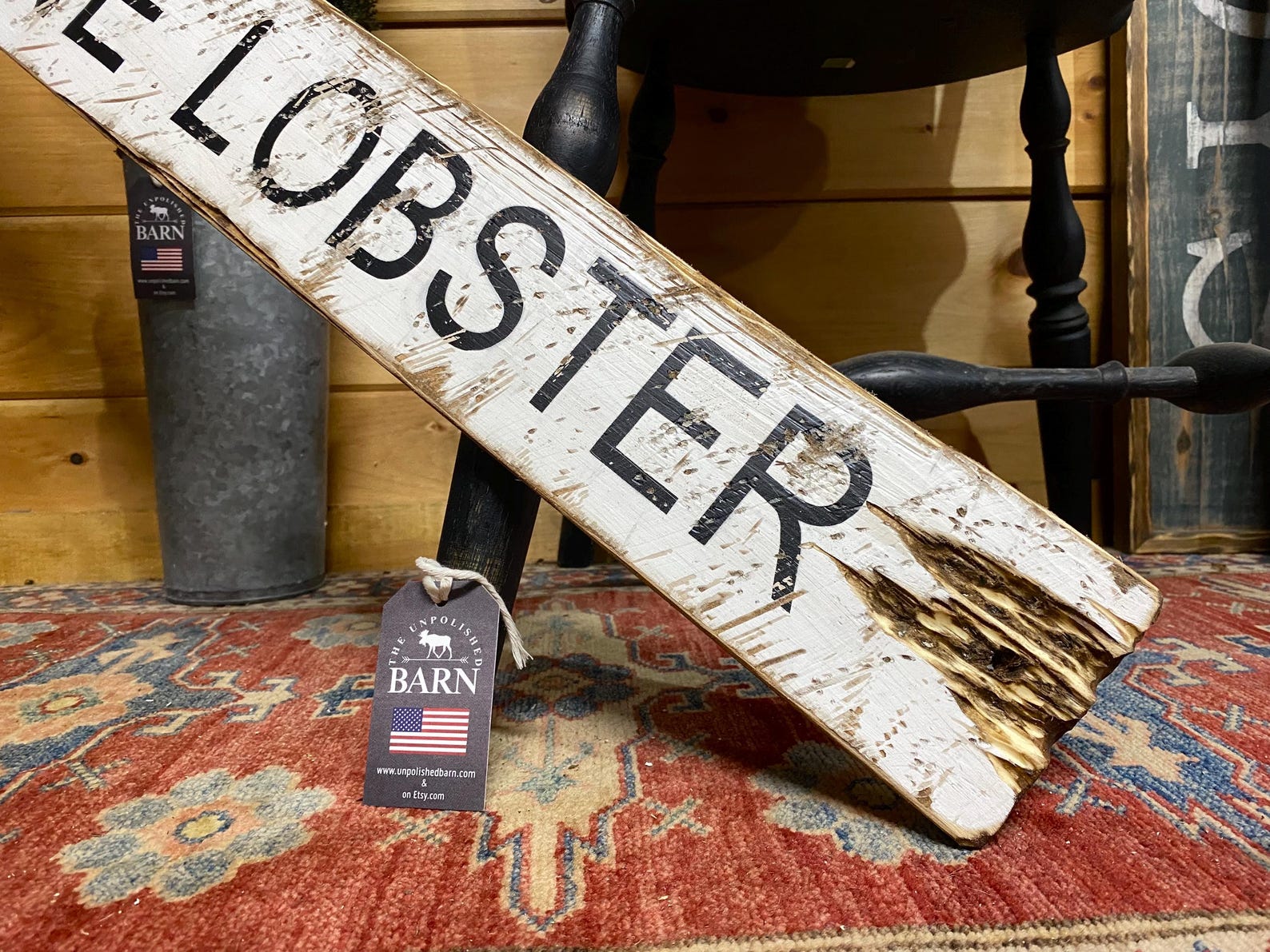 Maine Lobster Decor Sign, Coastal Beach House Decor - Etsy